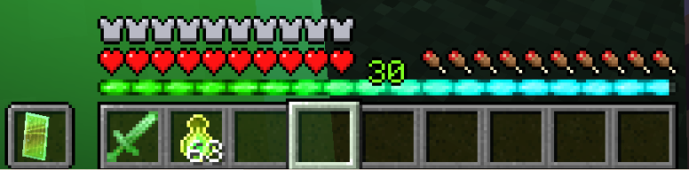 Cyan XP Bar and Enchantment Glint - Gallery - Minecraft Resource Packs ...