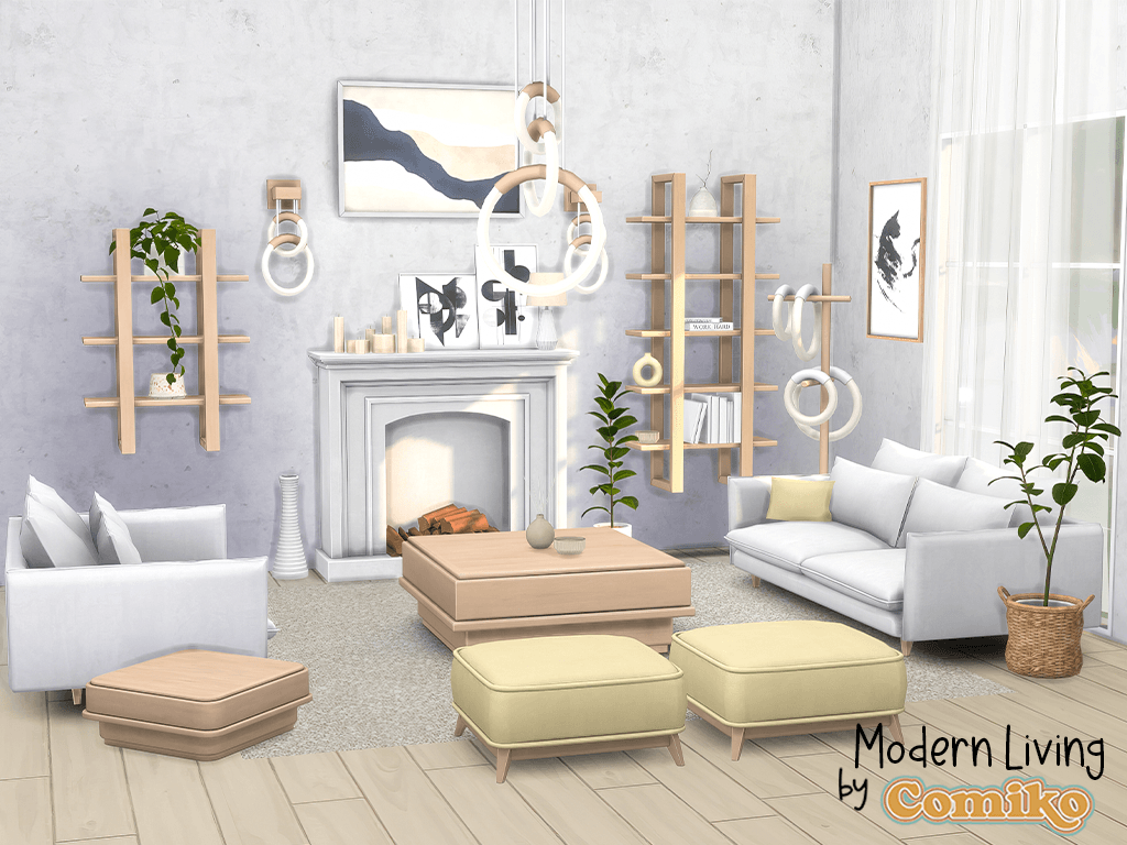 Comiko - Modern Living Set - Gallery - The Sims 4 Build / Buy - CurseForge