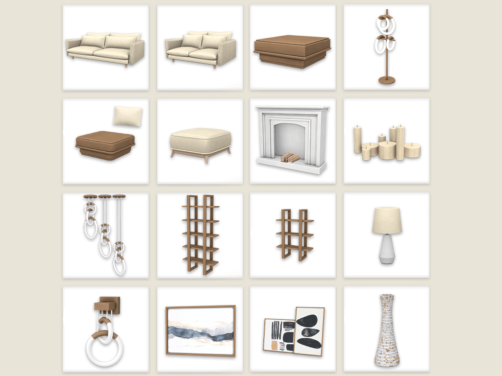 Comiko - Modern Living Set - Gallery - The Sims 4 Build / Buy - CurseForge