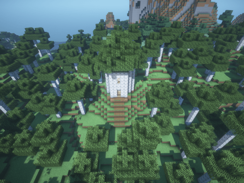Birch Tree House - Gallery - Minecraft Worlds - CurseForge