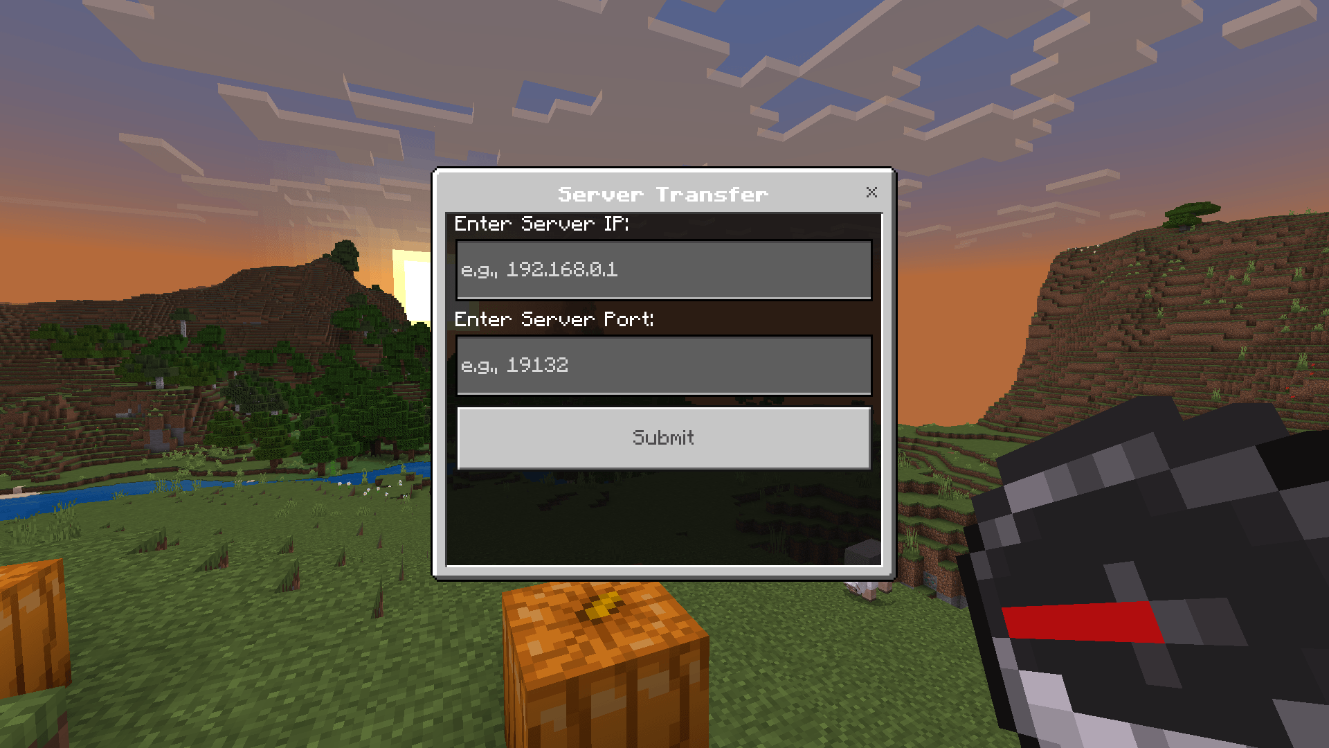 Transfer UI - Gallery - Minecraft Bedrock Scripts - CurseForge