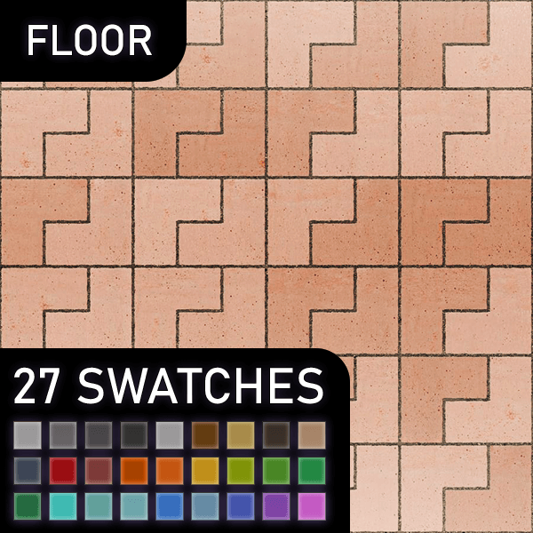 🧱 [ESI] Terracotta Interlocking Tiles | Floor - Gallery - The Sims 4 ...