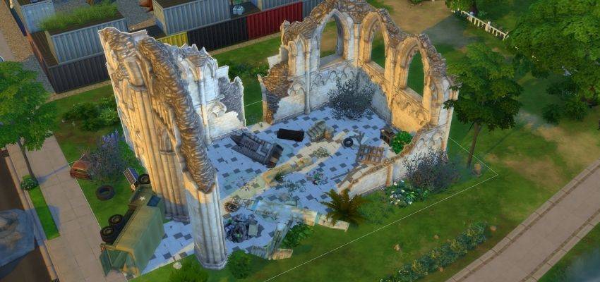 Church Ruine Community Space - The Sims 4 Rooms / Lots - CurseForge
