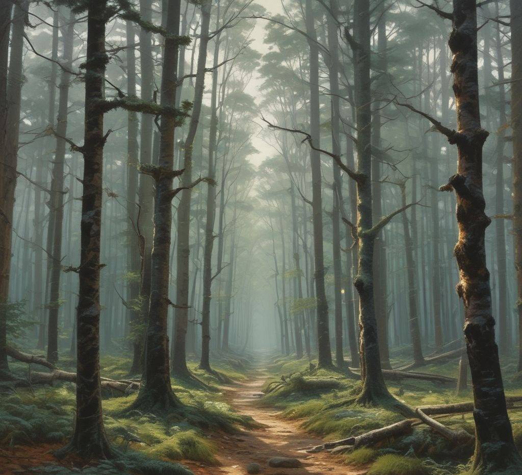 Wall murals WM 046 relaxing forest - Base game compatible - The Sims 4 ...