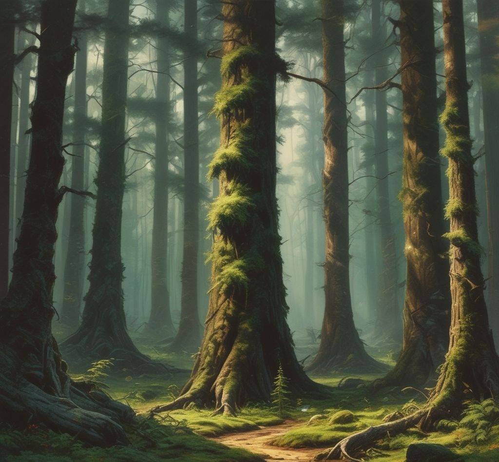 Wall murals WM 046 relaxing forest - Base game compatible - The Sims 4 ...