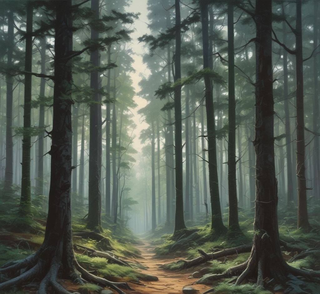 Wall murals WM 046 relaxing forest - Base game compatible - The Sims 4 ...