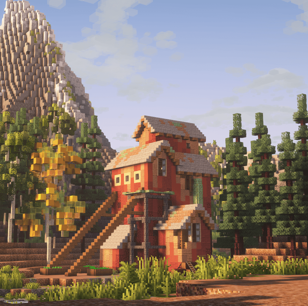 Mountain Mill | Simple Starters Series | Survival Terrain Mining Base ...