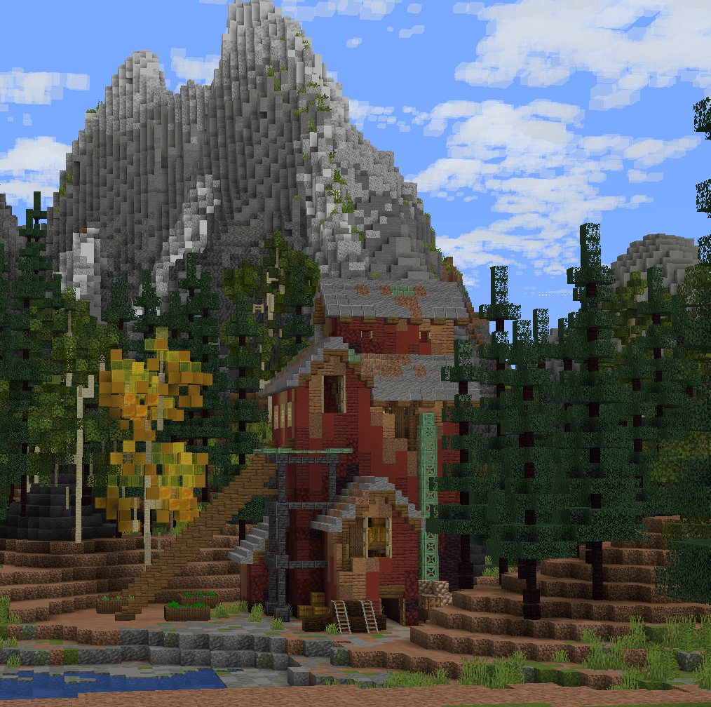 Mountain Mill | Simple Starters Series | Survival Terrain Mining Base ...