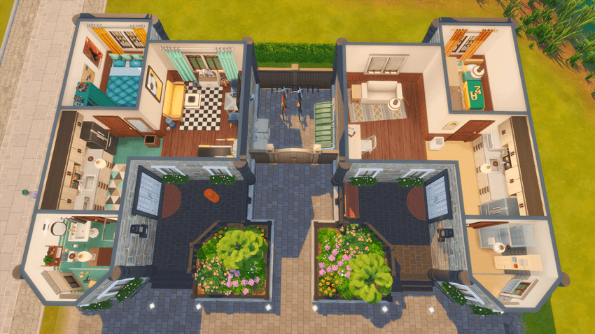 UBrite Quad Student Tiny Homes - The Sims 4 Rooms / Lots - CurseForge
