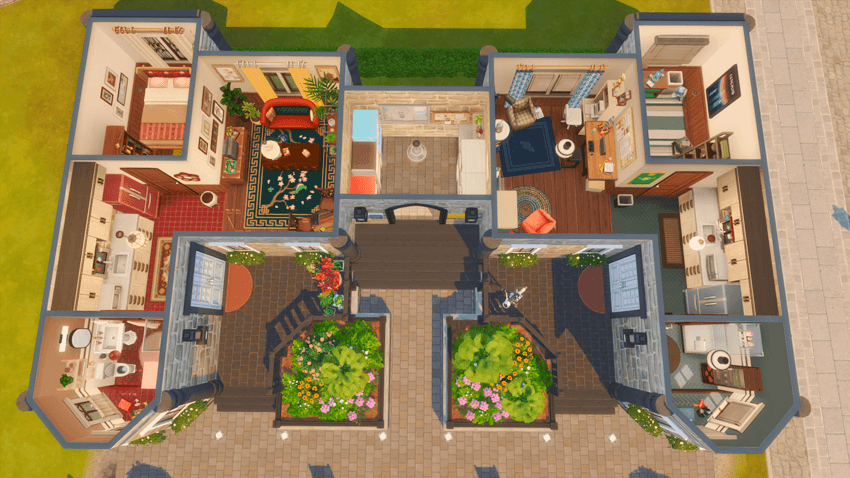 UBrite Quad Student Tiny Homes - The Sims 4 Rooms / Lots - CurseForge