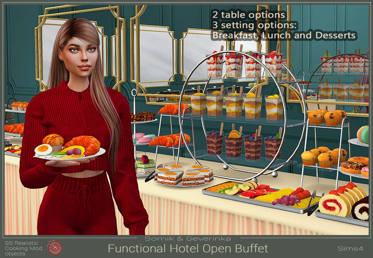 Open Buffet Table Gallery The Sims 4 Mods Curseforge