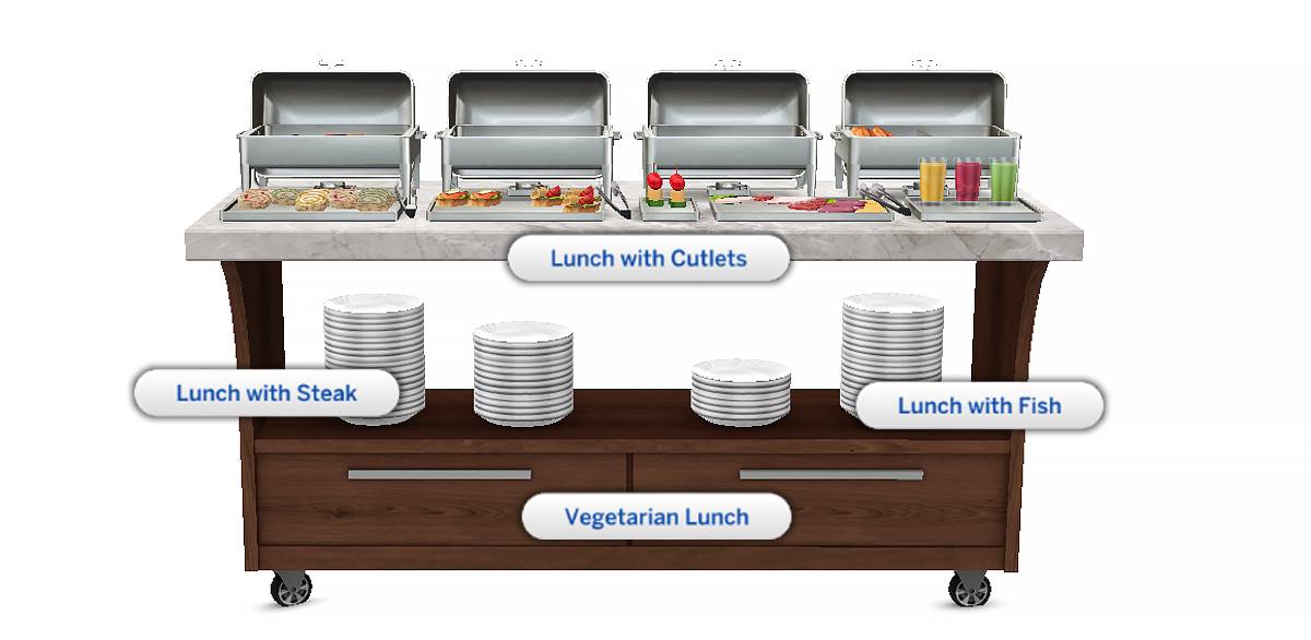 Open Buffet Table - The Sims 4 Mods - CurseForge