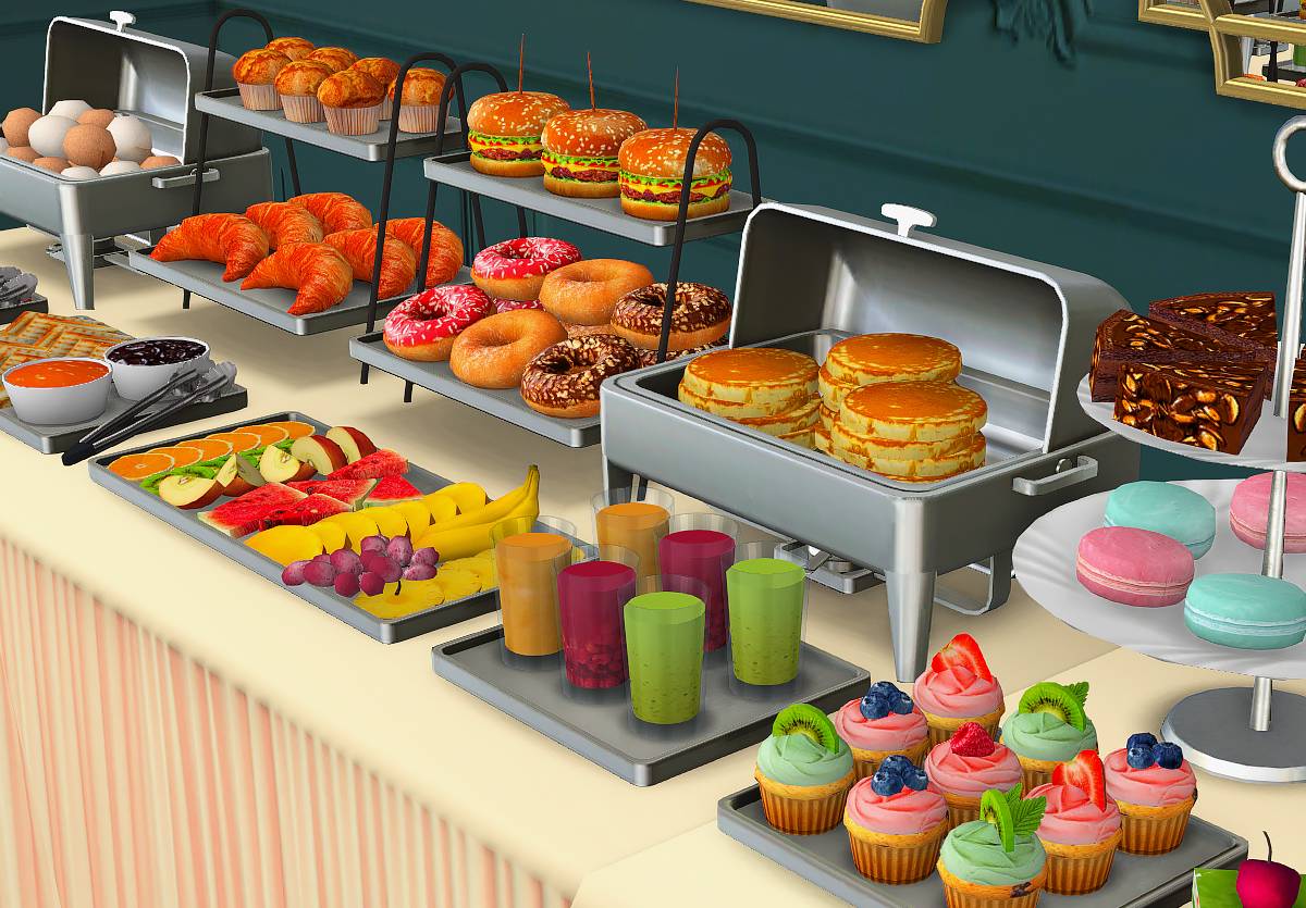 Open Buffet Table The Sims 4 Mods Curseforge