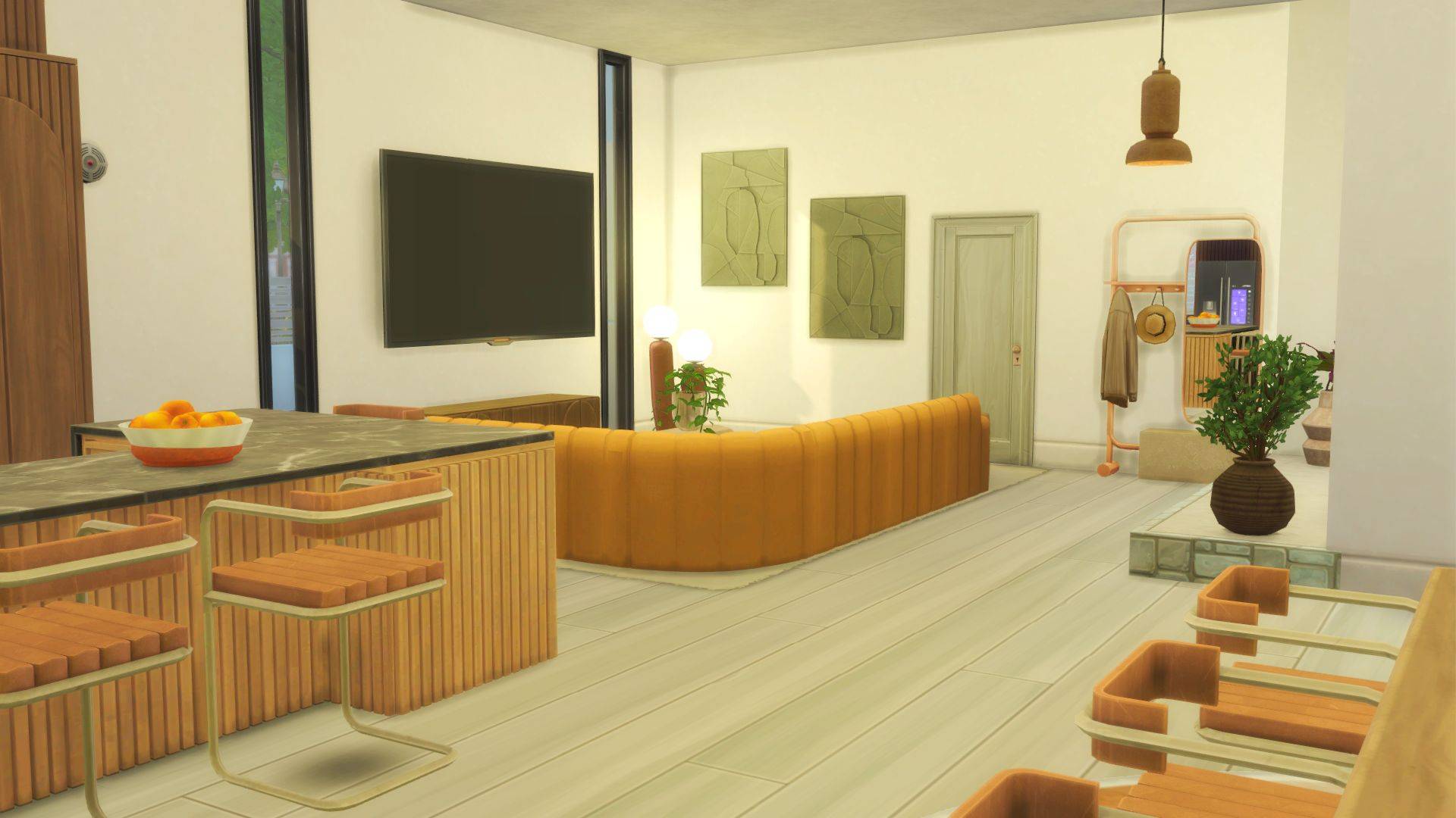 Minimal Earthy Living - The Sims 4 Rooms / Lots - CurseForge