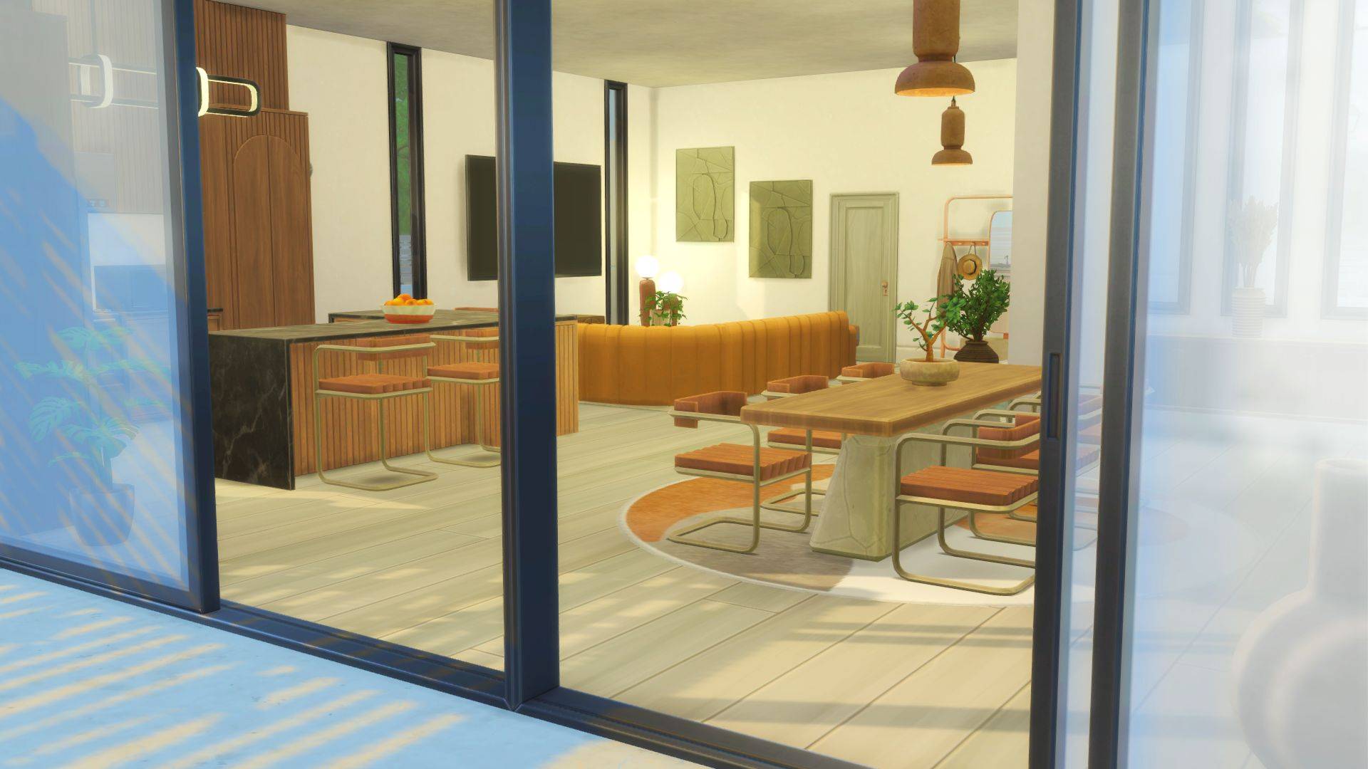 Minimal Earthy Living - The Sims 4 Rooms / Lots - CurseForge