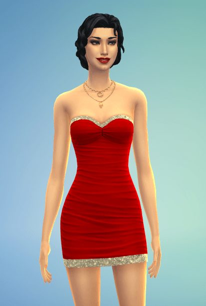 Lady in Red - Gallery - The Sims 4 Create a Sim - CurseForge