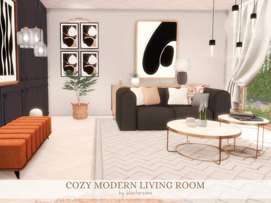 Cozy Modern Living Room - Gallery - The Sims 4 Rooms / Lots - CurseForge