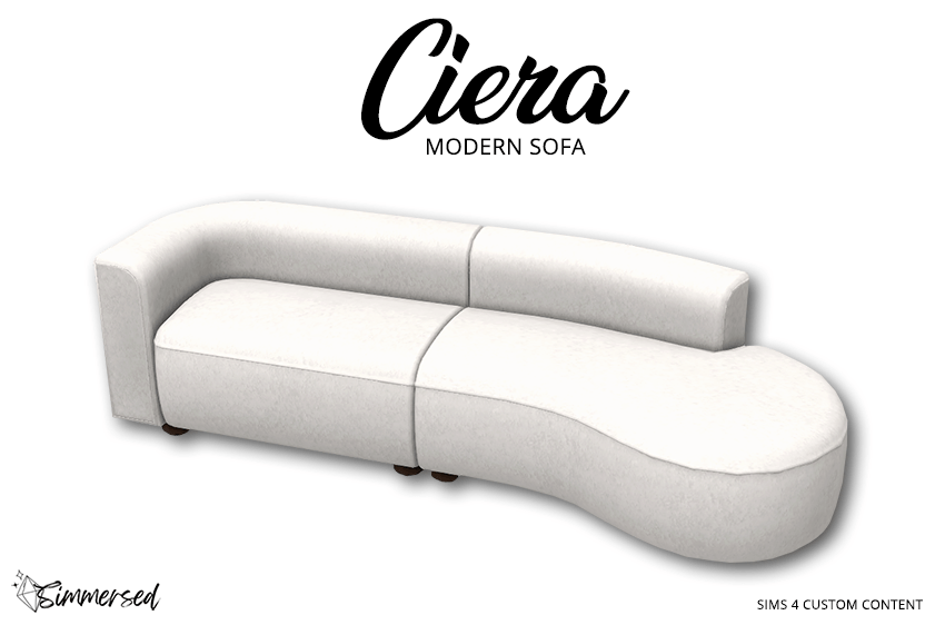 Ciera Modern Sofa - Gallery - The Sims 4 Build / Buy - CurseForge