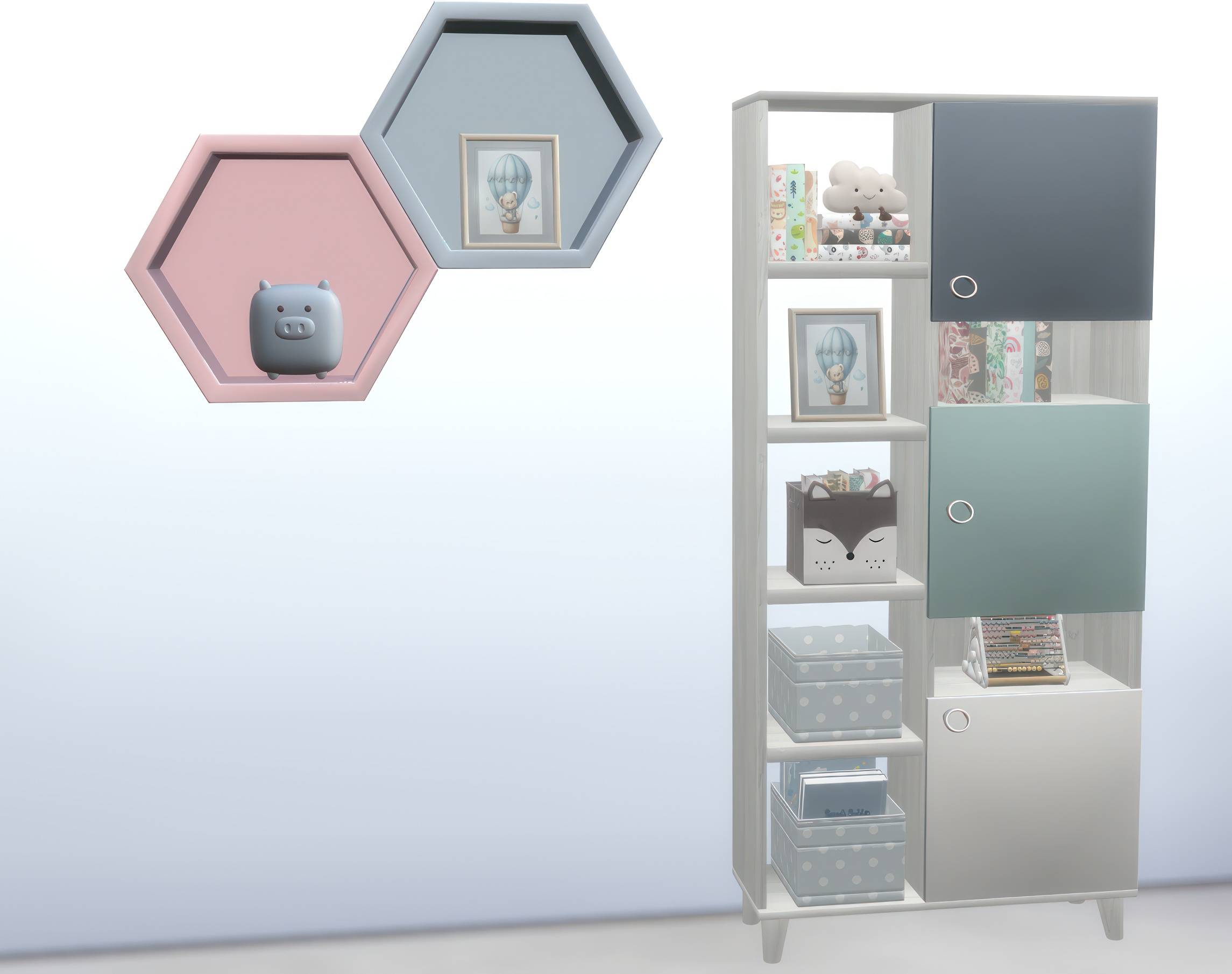 Kids basket with books Sarah rabbit - set - The Sims 4 Build / Buy ...