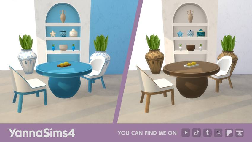 Mediterranean Dining Room Set - Gallery - The Sims 4 Build / Buy ...