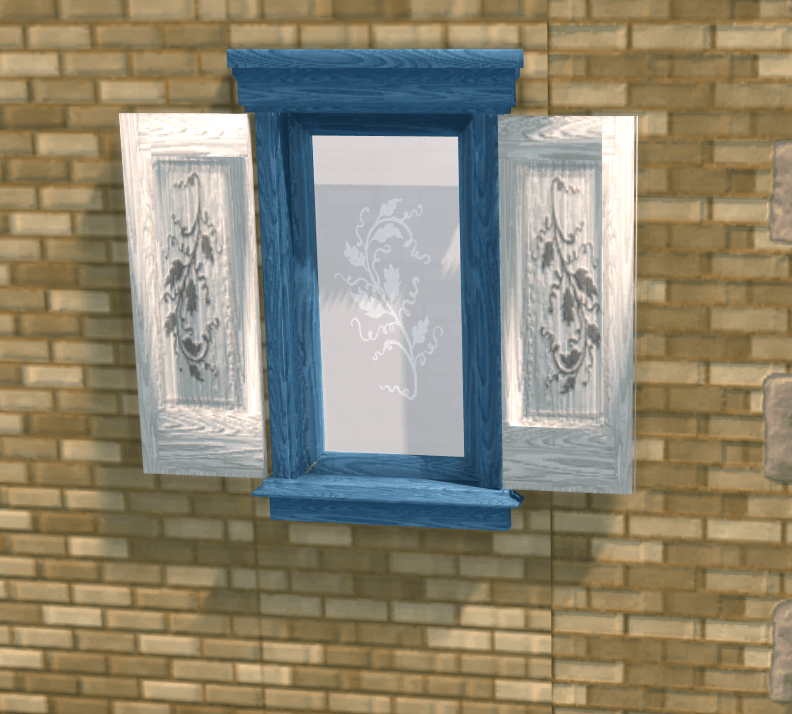 WFS Bavaria Build Set E: Wooden Window Shutters - Open and Closed ...