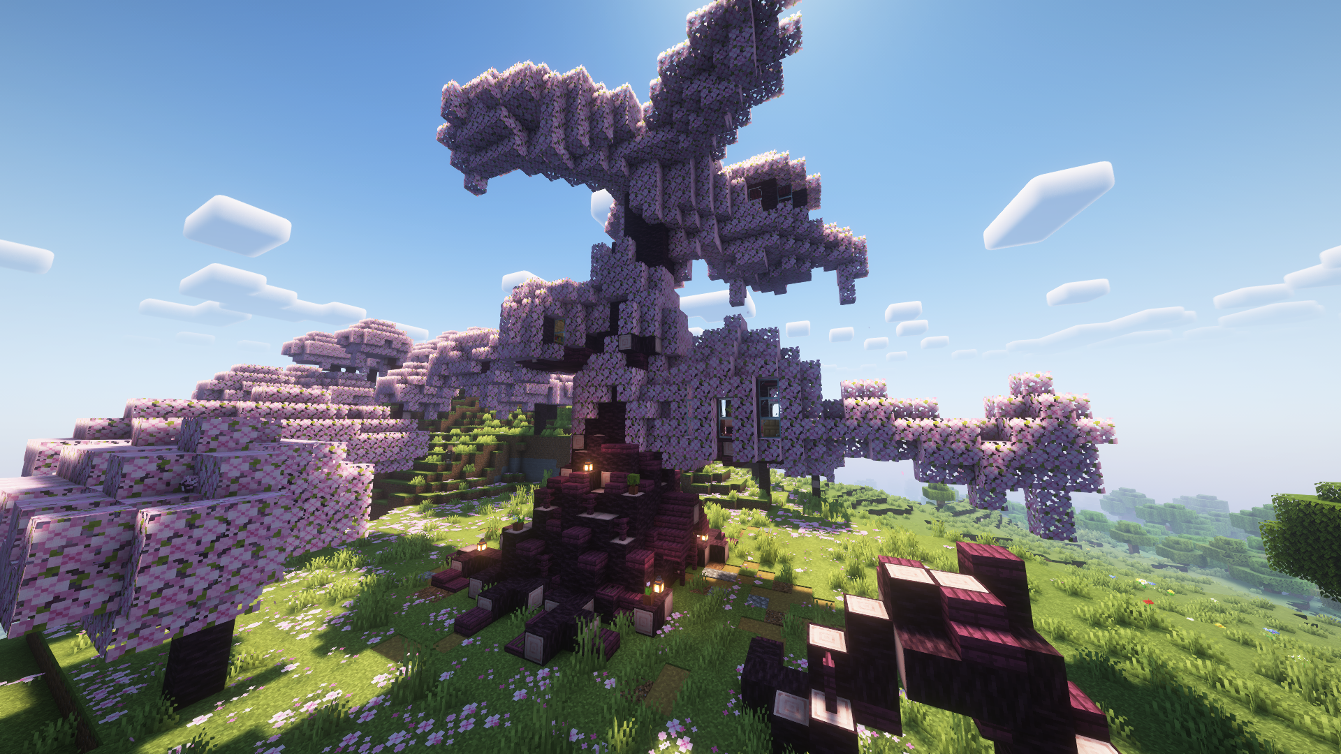 Big Cherry Blossom Tree House - Gallery - Minecraft Mods - CurseForge