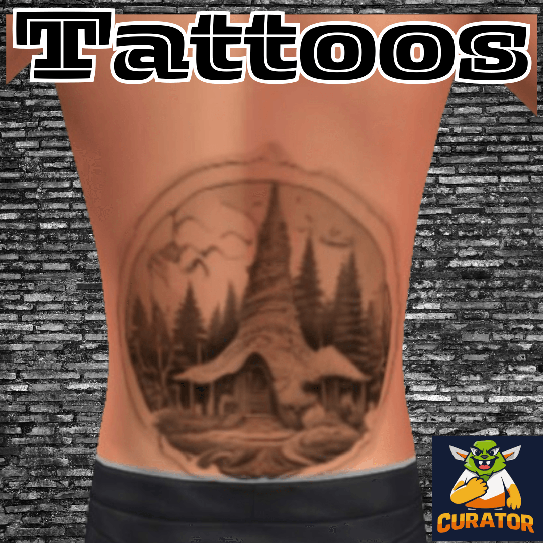 Curator Tattoo CT145 base game compatible - The Sims 4 Create a Sim ...