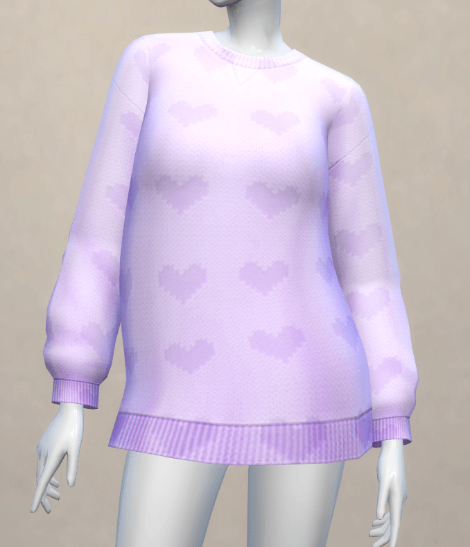 Love Day Oversized Hoodie - Gallery - The Sims 4 Create a Sim - CurseForge