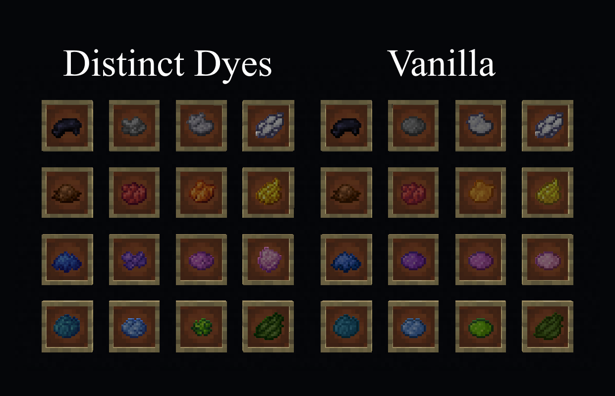 Distinct Dyes - Gallery - Minecraft Resource Packs - CurseForge