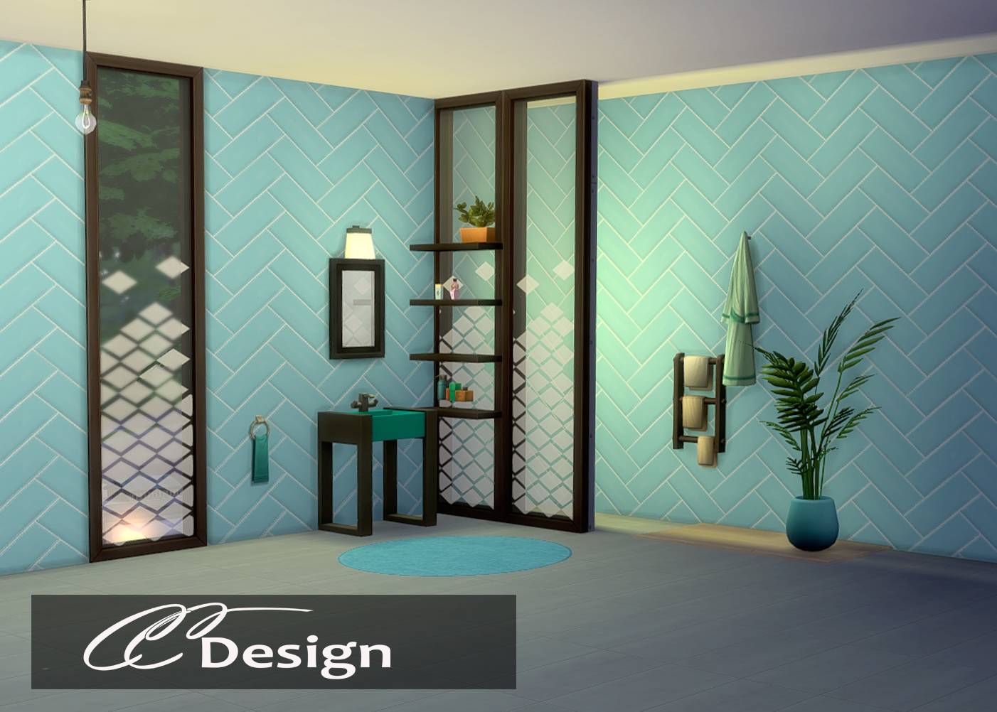Privacy window with diamonds. For high walls. - Gallery - The Sims 4 ...