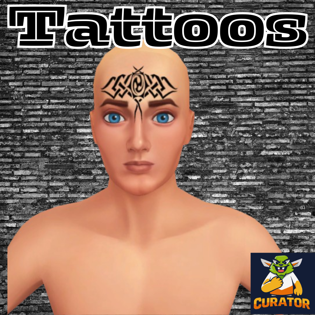 Curator Tribal Tattoo CT01 Base game compatible - The Sims 4 Create a ...