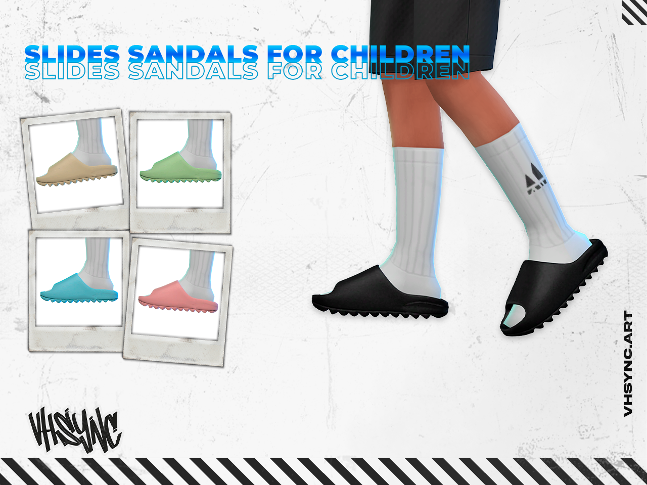 [VHSync] Slides Sandals for Children - The Sims 4 Create a Sim - CurseForge