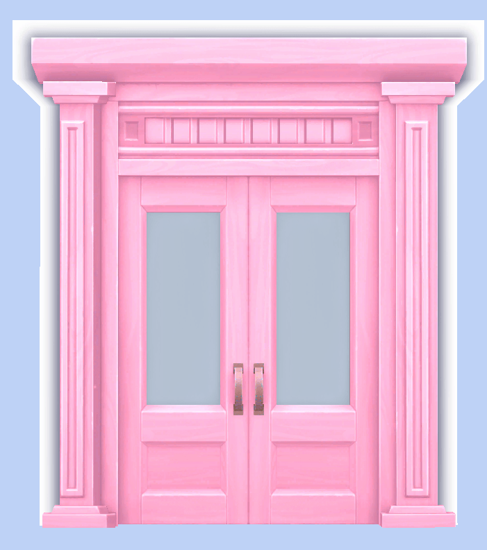 Groovy's Pink Double Front Door - Gallery - The Sims 4 Build / Buy ...