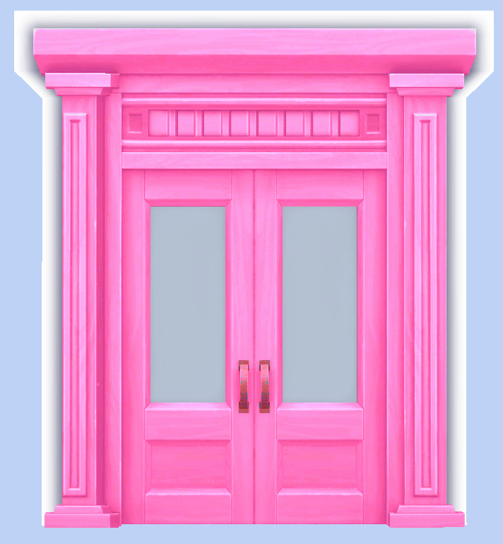 Groovy's Pink Double Front Door - Gallery - The Sims 4 Build / Buy ...