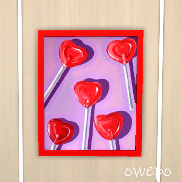 Sweetheart Lollipops Painting - Gallery - The Sims 4 Build / Buy ...