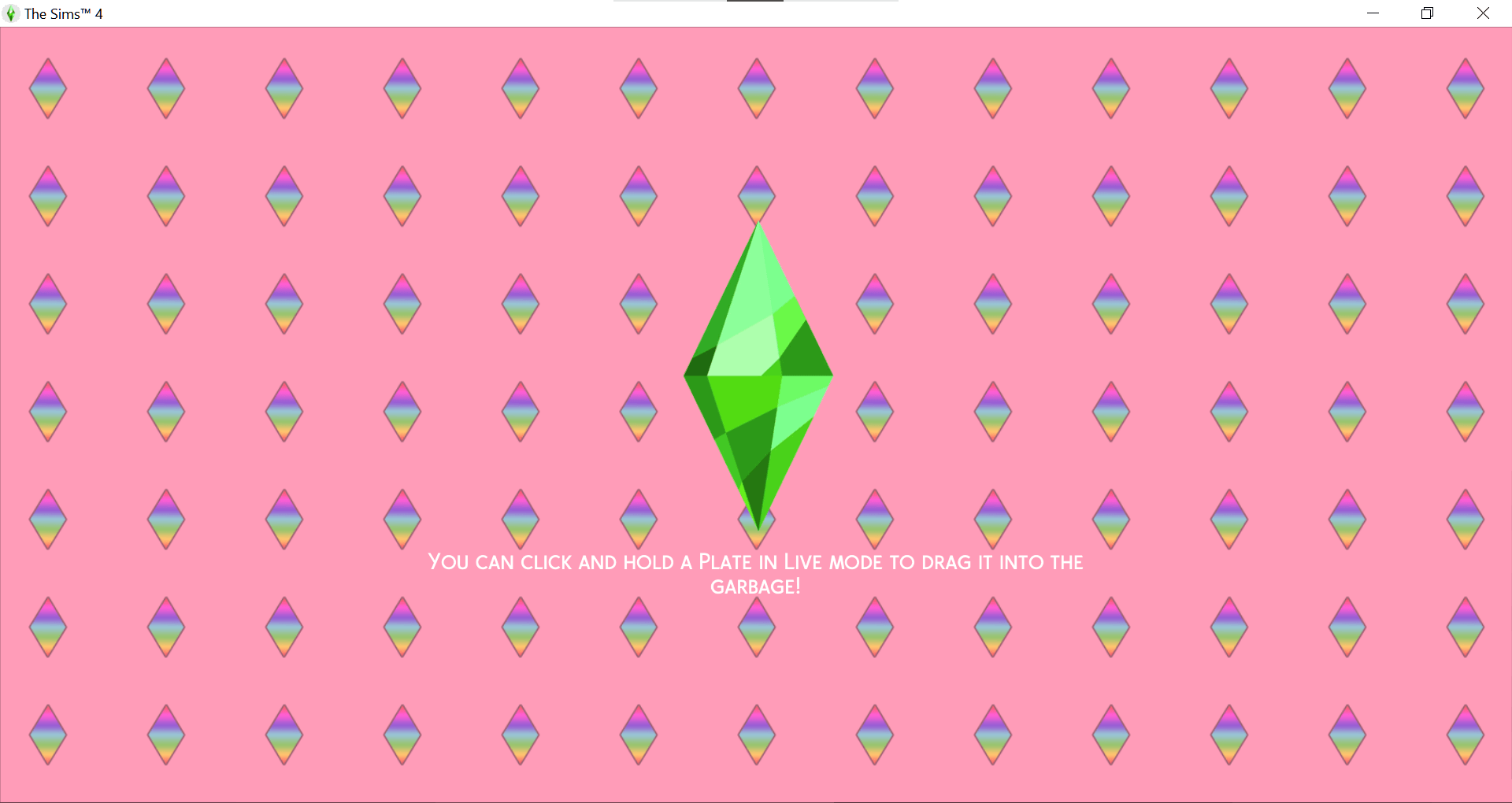 Loading Screen: Rainbow Plumbobs (Pink) - Gallery - The Sims 4 Mods - CurseForge