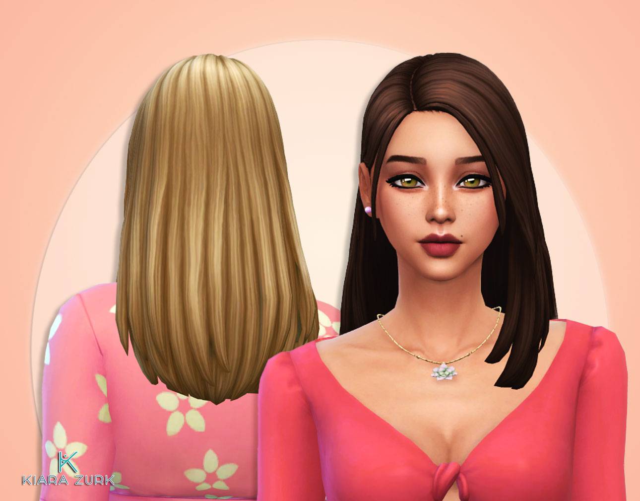 Mariana Hairstyle Version 2 - The Sims 4 Create a Sim - CurseForge