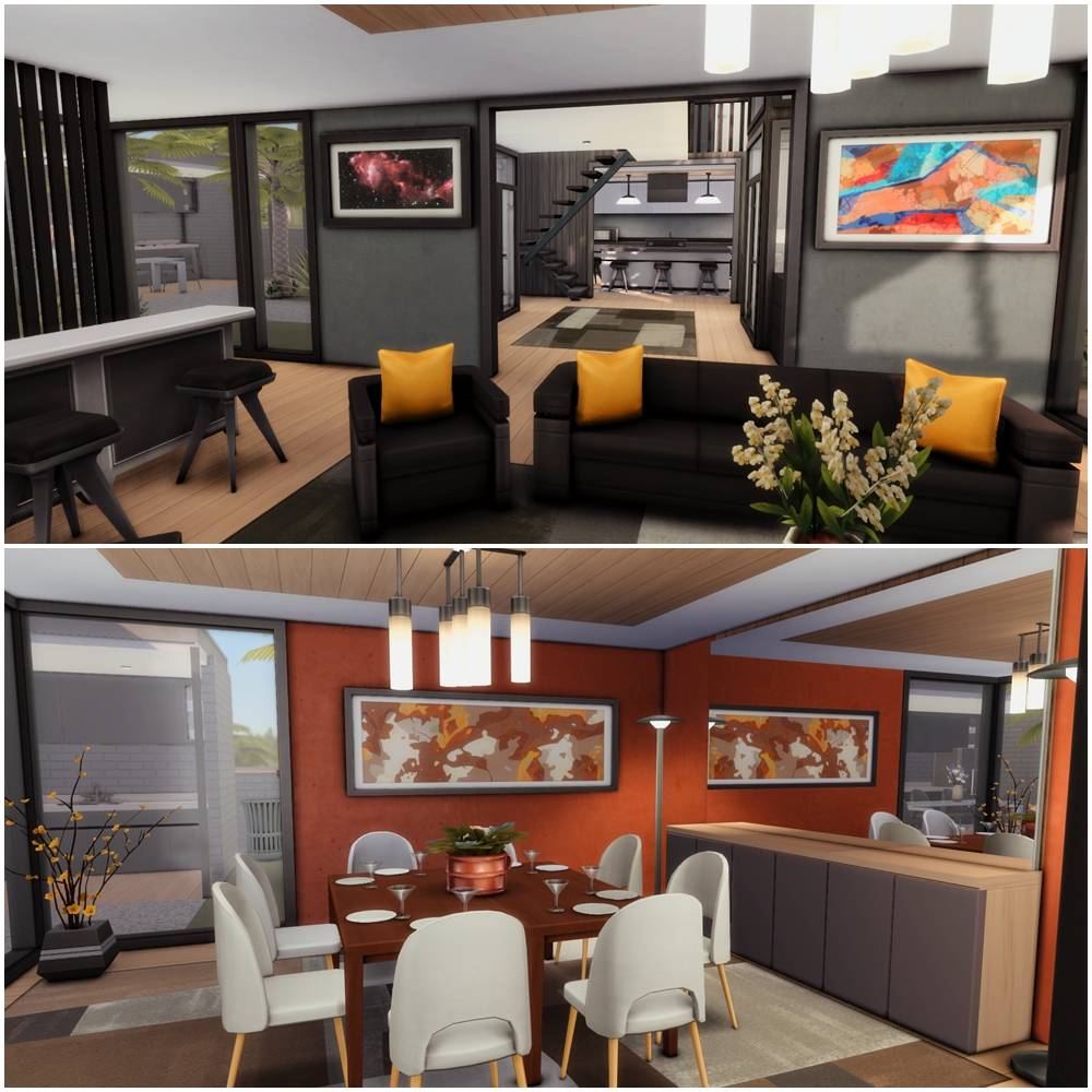Base Game - Modern Newcrest House - Gallery - The Sims 4 Rooms / Lots ...
