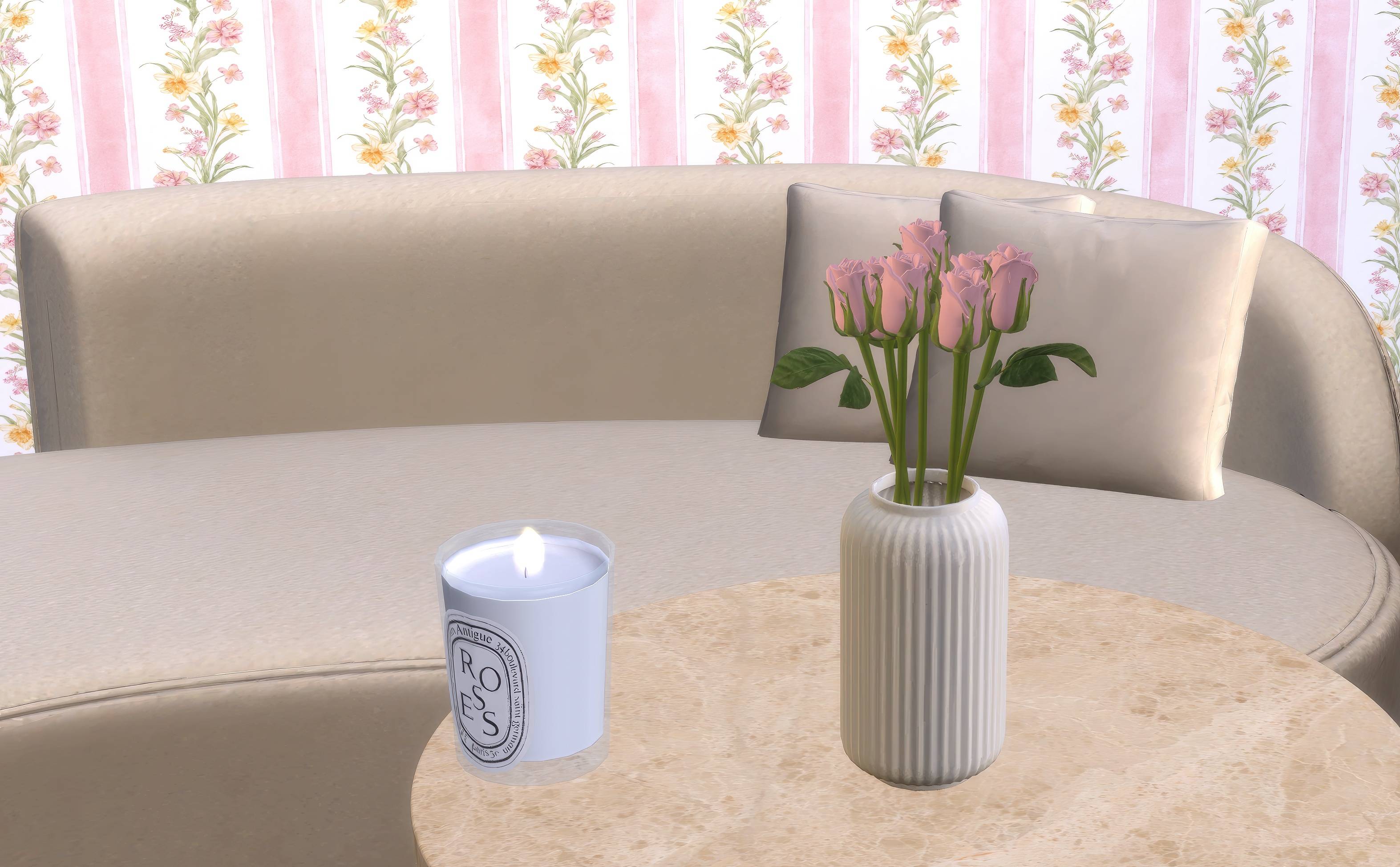 Antigue Roses in vase - set - The Sims 4 Build / Buy - CurseForge