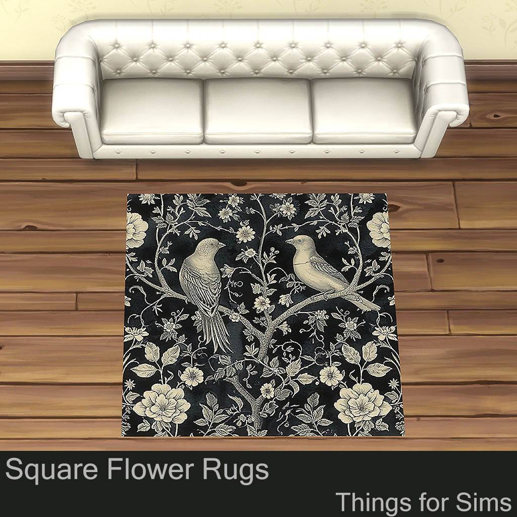 Square Flower Rugs - Gallery - The Sims 4 Build / Buy - CurseForge