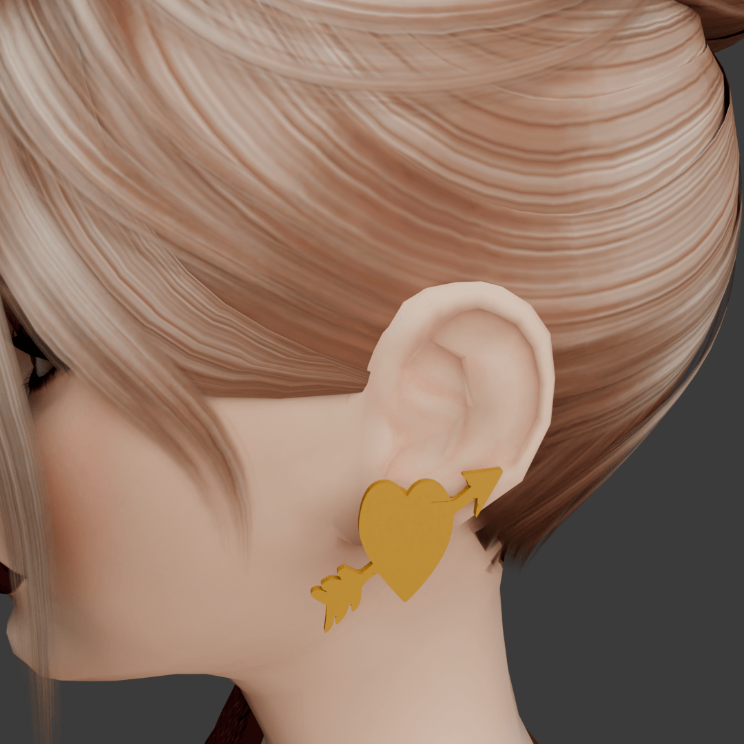 Arrow Through The Heart Earring - Gallery - The Sims 4 Create a Sim ...