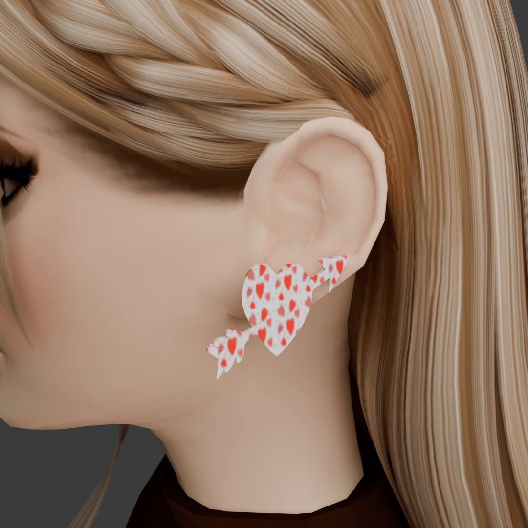 Arrow Through The Heart Earring - Gallery - The Sims 4 Create a Sim ...