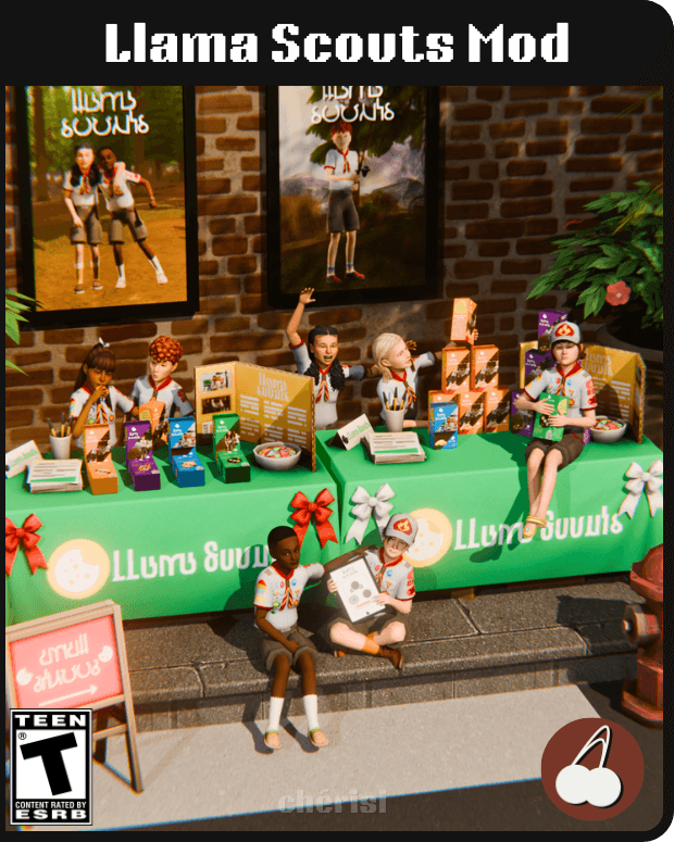 Llama Scouts: Cookie Season Mod - Gallery - The Sims 4 Mods - CurseForge