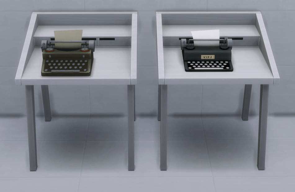 Off-the-Grid Typewriter - Gallery - The Sims 4 Build / Buy - CurseForge