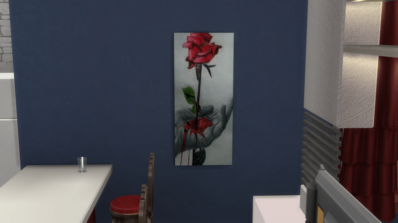 Rose pierce through the hand Sketch done by HC (Base Game) - The Sims 4 ...
