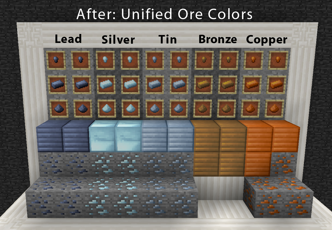 Unified Ore Colors Pack - Minecraft Resource Packs - CurseForge