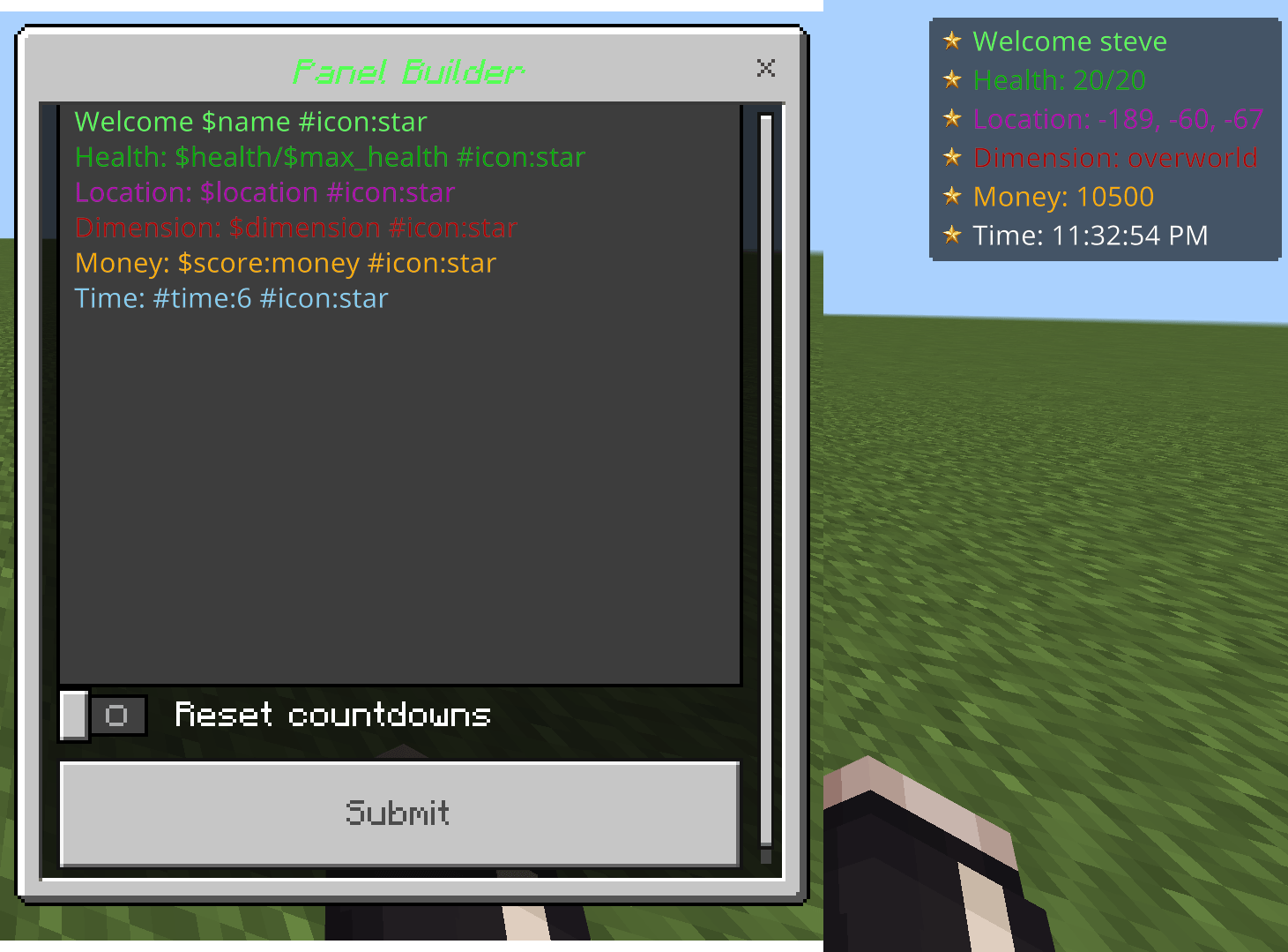 Customizable sidebar V2 - Minecraft Bedrock Scripts - CurseForge
