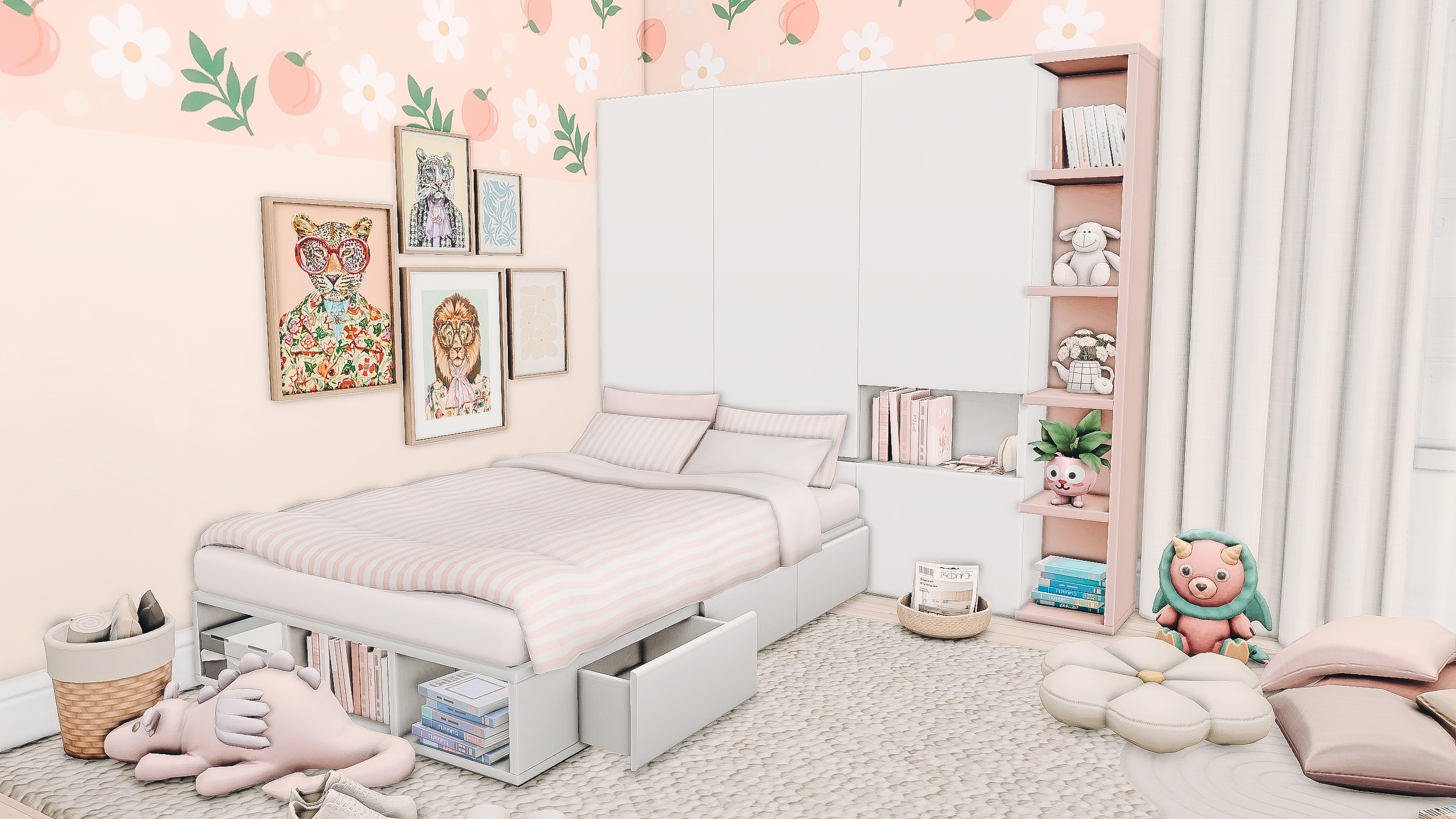 Pink Gamer Girl Bedroom - Gallery - The Sims 4 Rooms / Lots - CurseForge