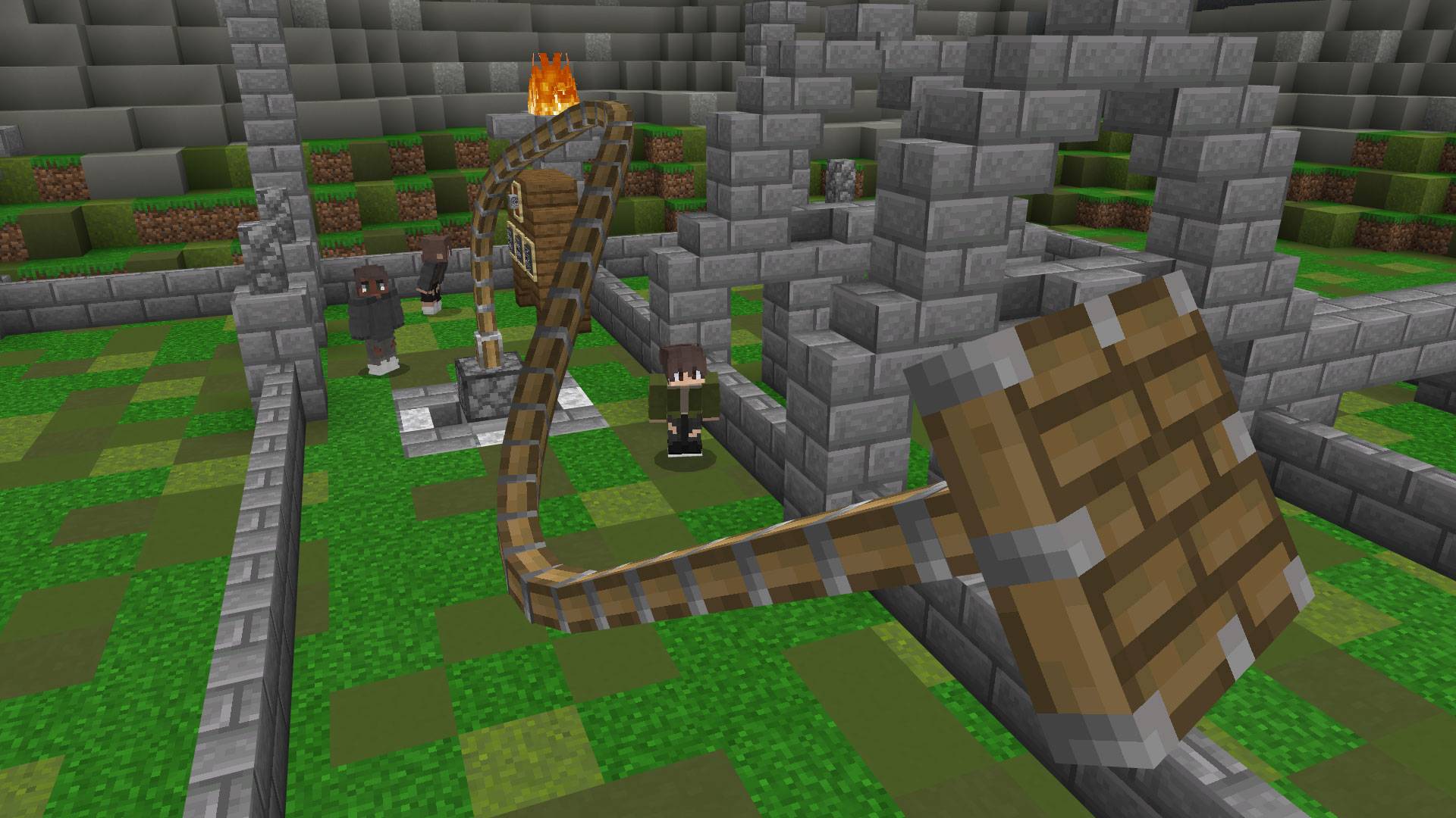 Noob Vs Pro - Battle Of The Bush - Bedrock Edition - Gallery - Minecraft Bedrock Maps - CurseForge