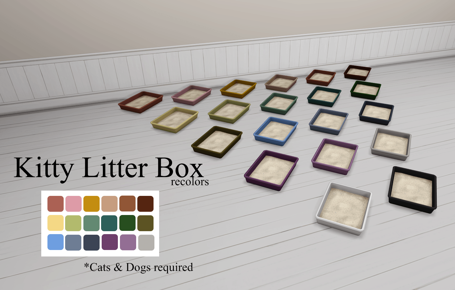 Kitty Litter Box Recolors - [Cats & Dogs required] - Gallery - The Sims ...